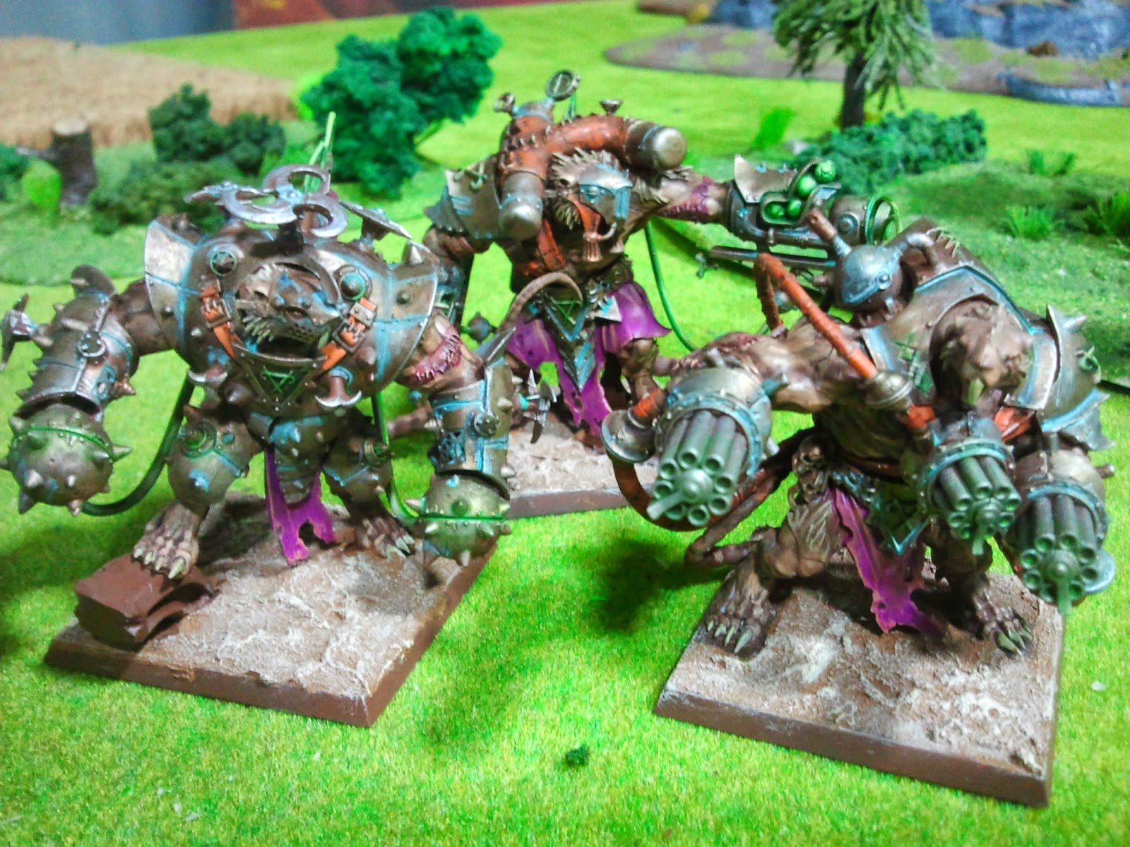 WAR PIN PALS: Pintando... Stormfiends (skaven)