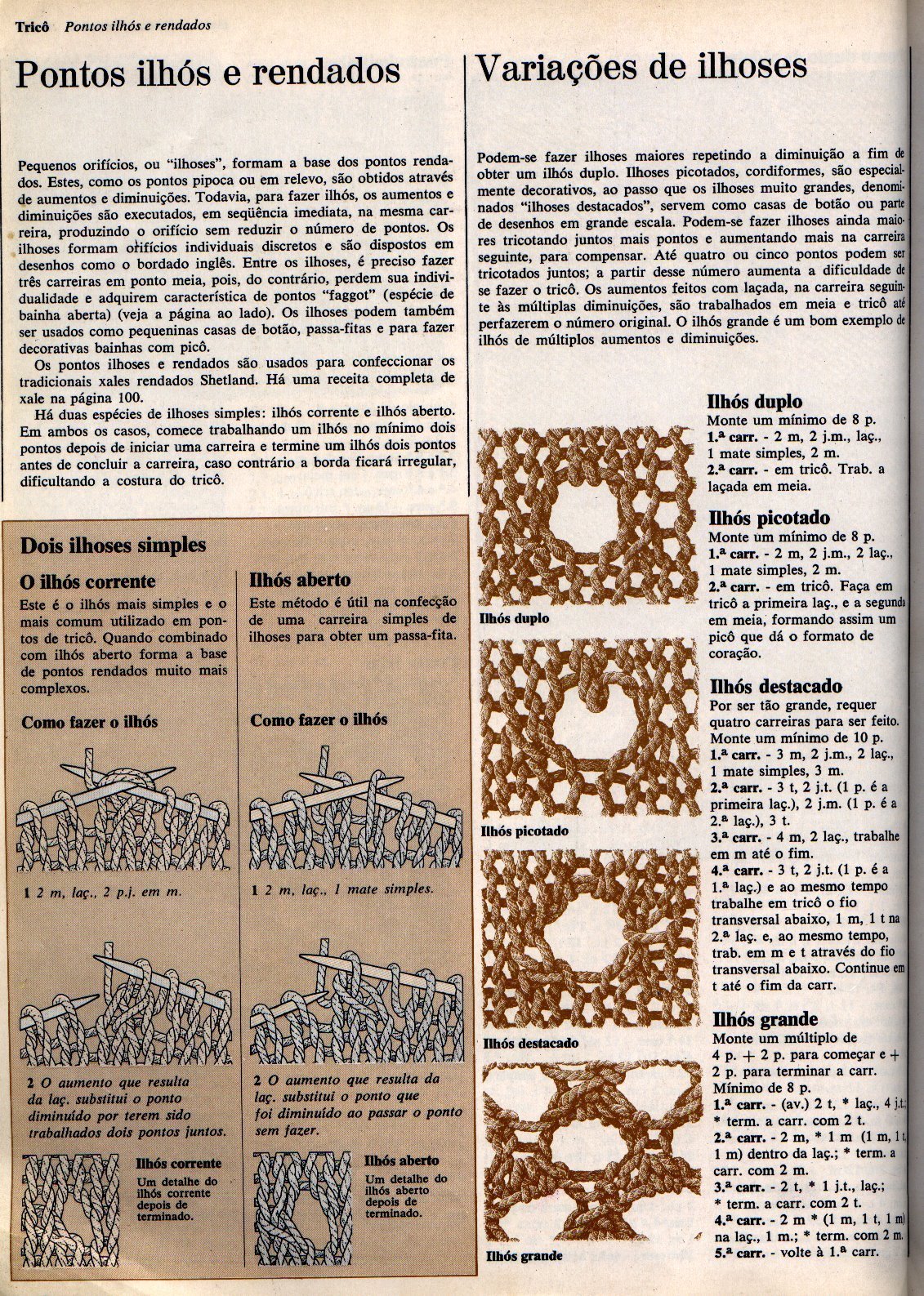 Tricô E Crochê Gráficos E Receitas