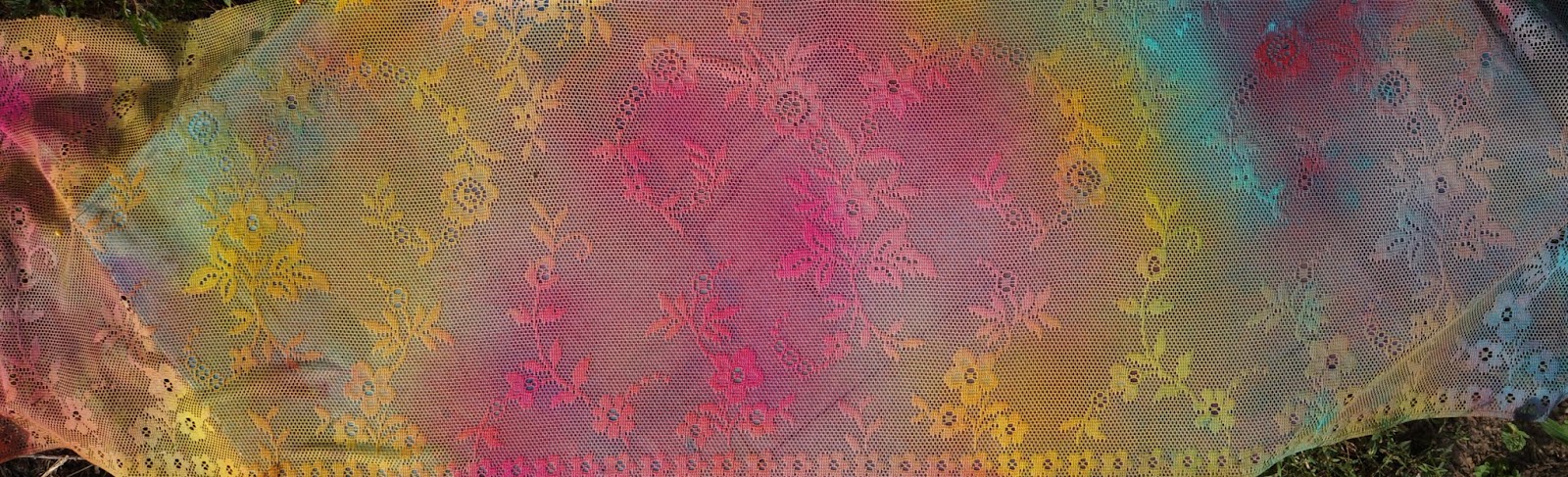 Ginger Wilson: Puddle painting fabric