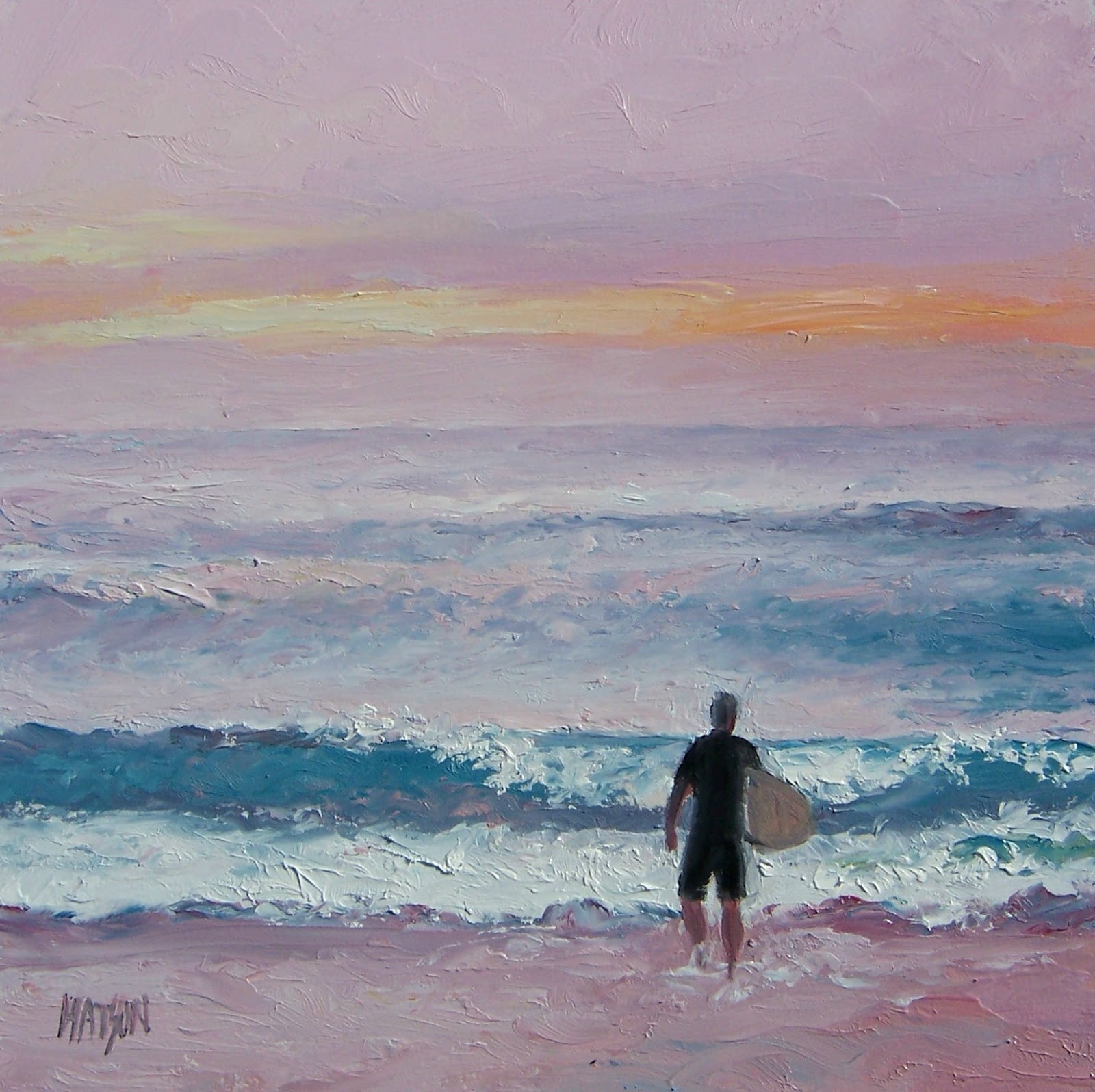 Jan Matson Art: The Sunset Surfer