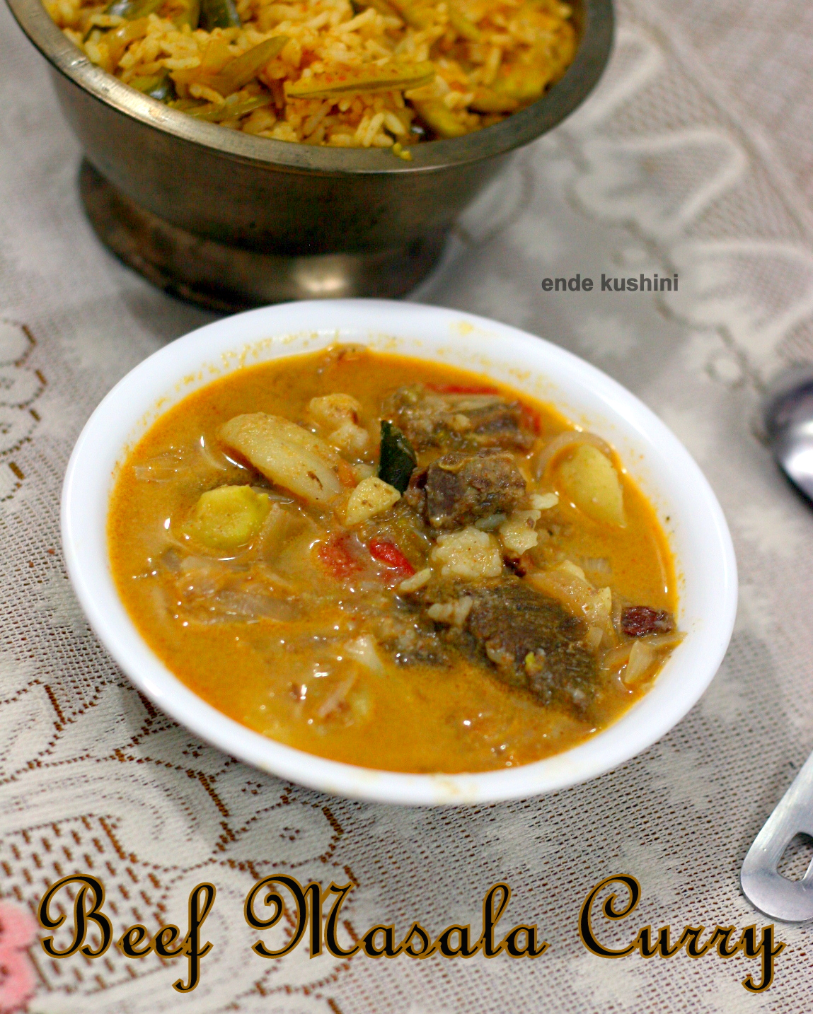Ende Kushini: Beef Masala Curry