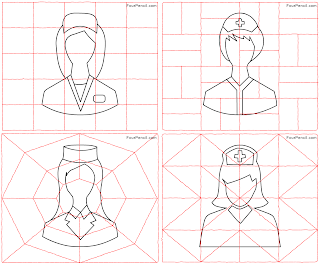 Four grid: Free printable Nurse grid line drawing worksheet/activity ...