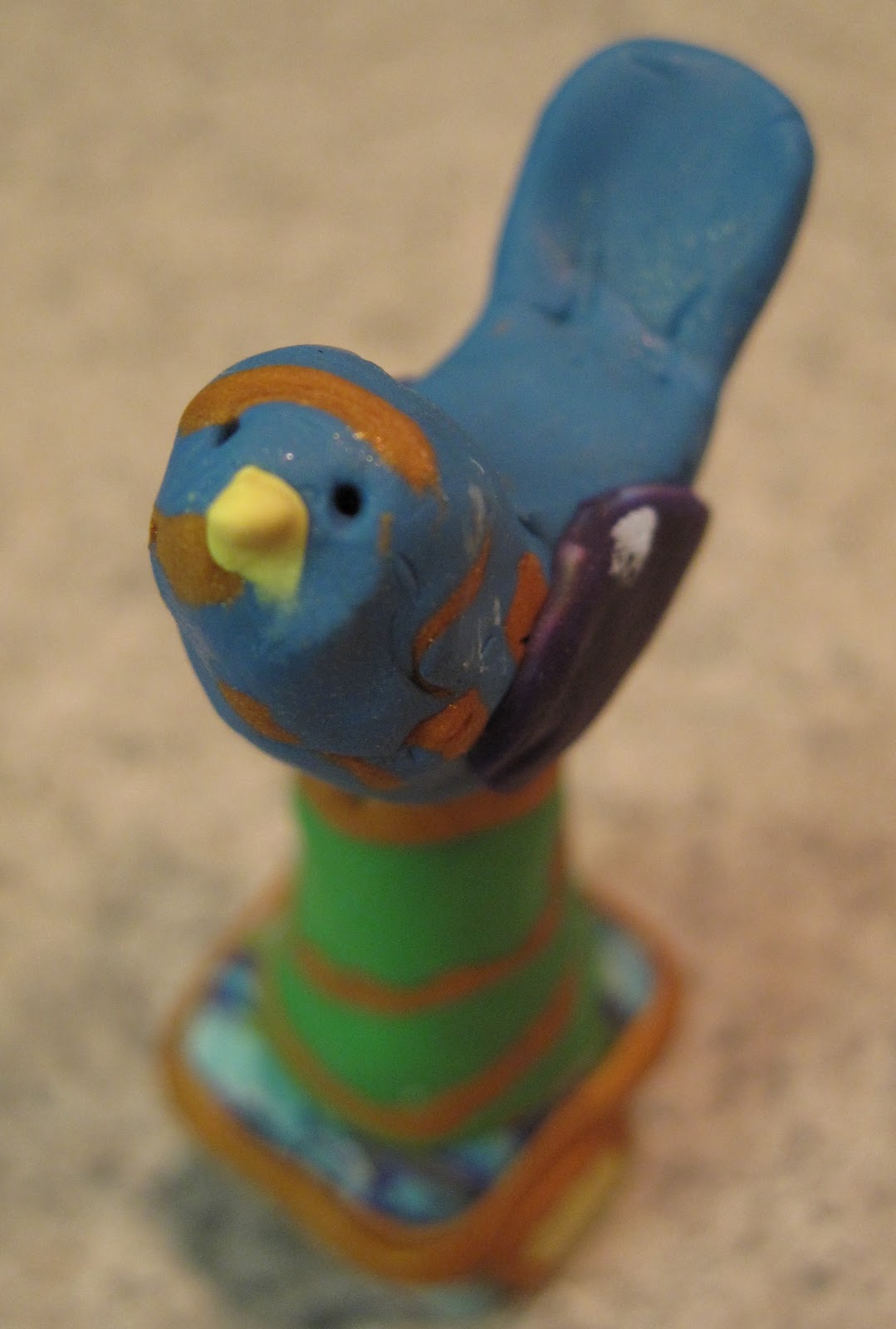 Angela Anderson Art Blog: Polymer Clay Birds & Houses - After School Art