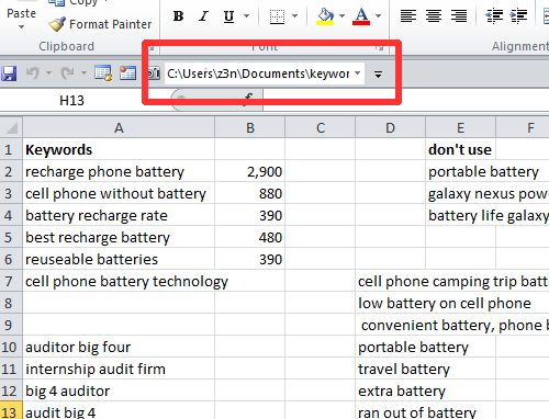 Excel Tip #11 - Find Your Document File Path URL - StockKevin