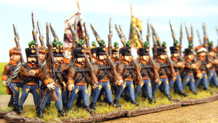 Miniature Soldiers: Austrian Grenzer Regiment Nr. 4th in 1848