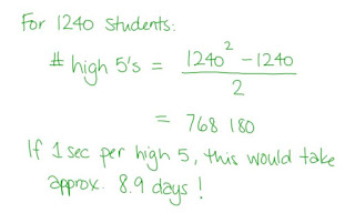 M^3 (Making Math Meaningful): MPM2D - Day 6: High Fives