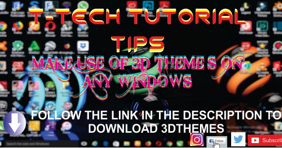 How to make use of 3D themes on windows 10. (Download 3D themes also ...