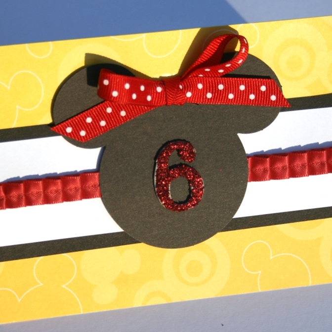 Pinterest Inspired - Minnie Mouse Card