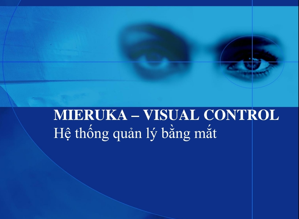 Tài liệu hay về Quản lý của người Nhật : MIERUKA – VISUAL CONTROL ( Hệ ...
