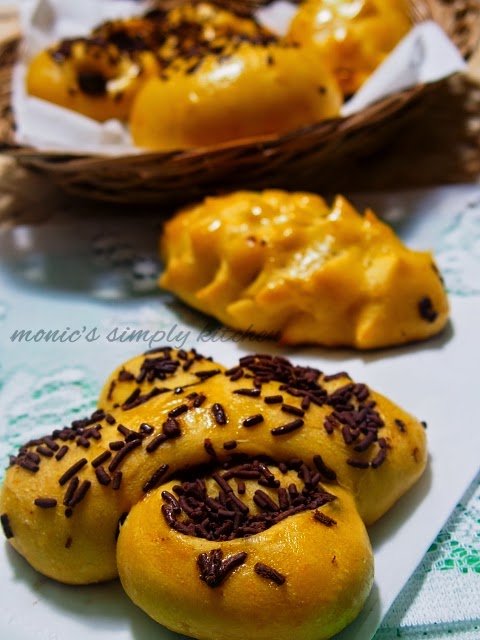 Roti Manis Labu Kuning - Monic's Simply Kitchen