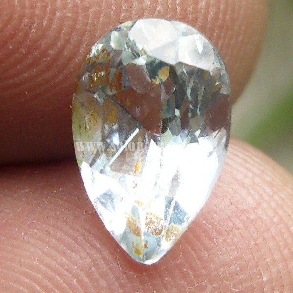 Permata Blue Topas Sky - A055 | Batu Moldavite | Toko Batu Akik Permata ...