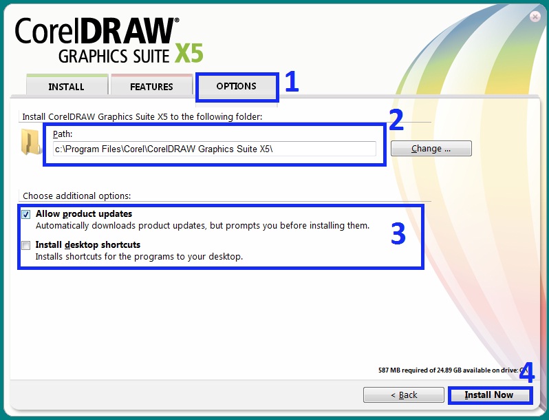 INSTALACION DE COREL DRAW: manual de Instalación de corel draw