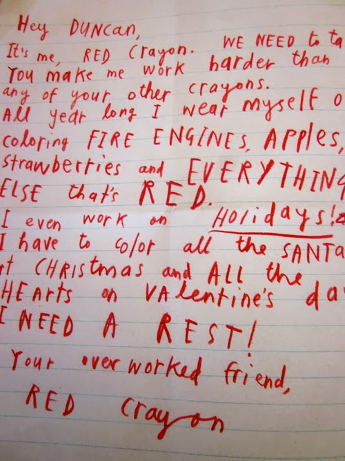 The Teaching Thief: Mentor Writing Text: The Day the Crayons Quit!