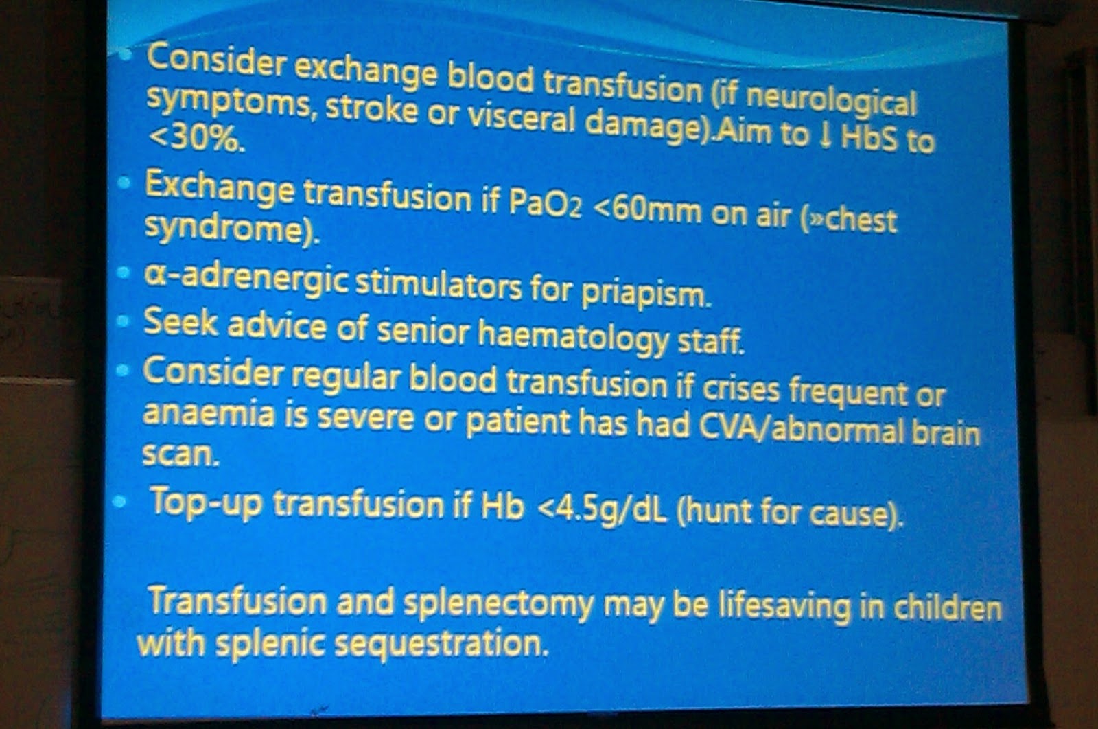 Lecture Slides; Pathology: Sickling disorders