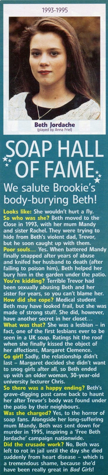 Brookside: Soap Hall Of Fame-Beth Jordache