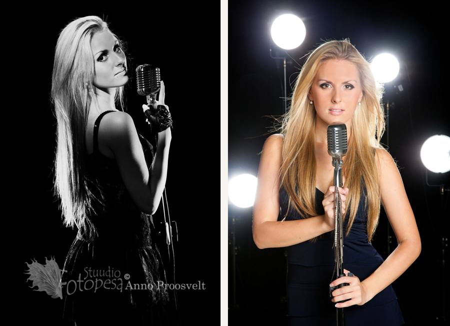 Ikoonbändi laulja Kelly Tomson - Fotostuudio Fotopesa