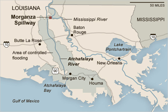 And So it Goes in Shreveport: With the Morganza Spillway Now Open ...