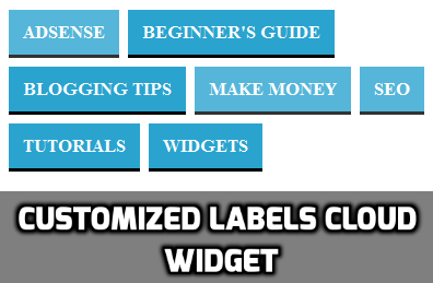 Customized Flat UI Labels Cloud widget for Blogger | Blogolect
