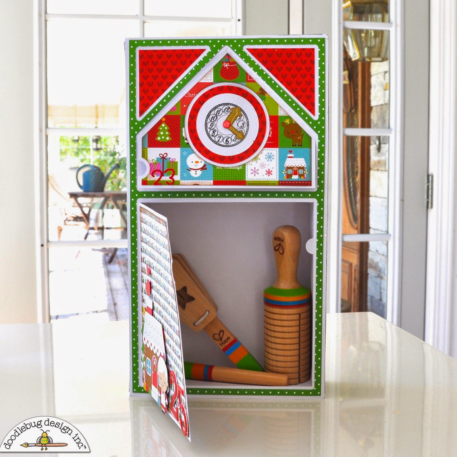 Court's Crafts: 3-D Advent Calendar - Doodlebug Style