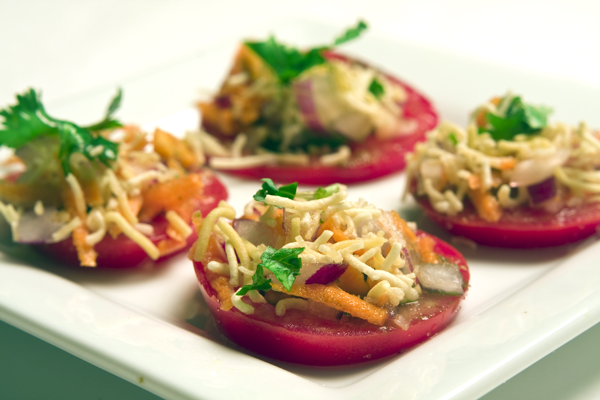 TOMATO CHAT ~ INDIAN, NON INDIAN RECIPE COLLECTION