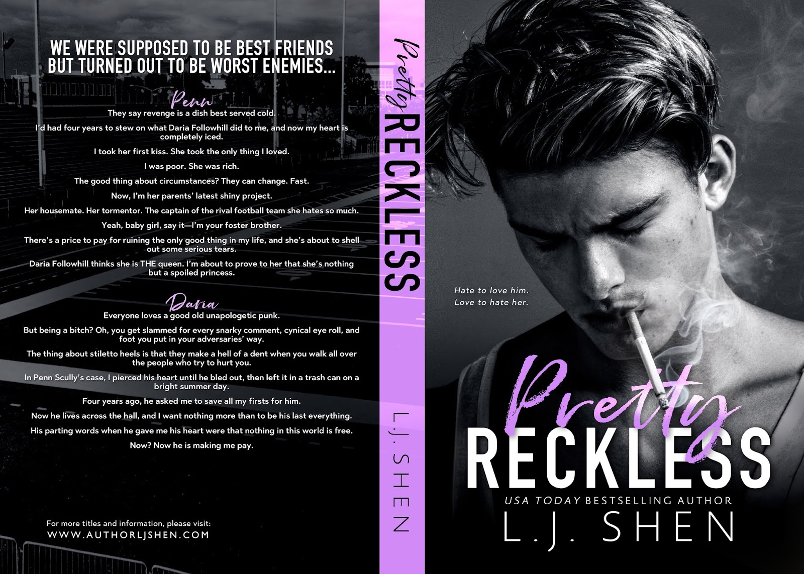 Liv's World of Books: Cover Reveal: Pretty Reckless by L.J. Shen