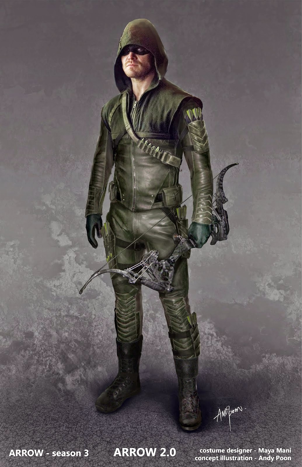 See ARROW's New Costume in Concept Art by Andy Poon « Film Sketchr