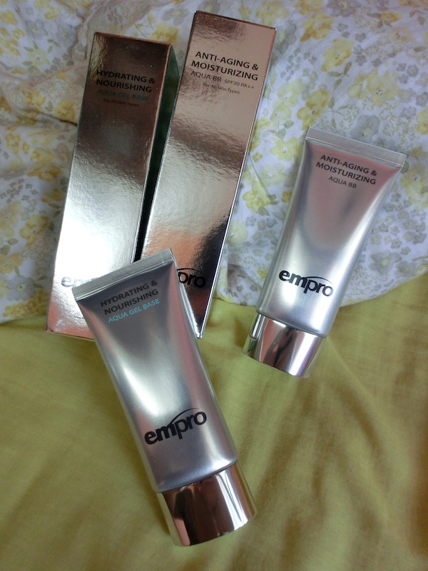 Beauty Review - Empro Aqua Gel Base & Aqua BB