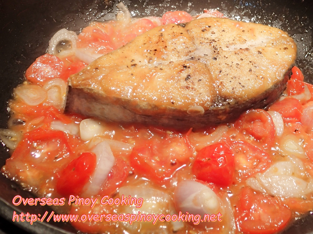 Fish Steak Sarciado, Sarciadong Isda