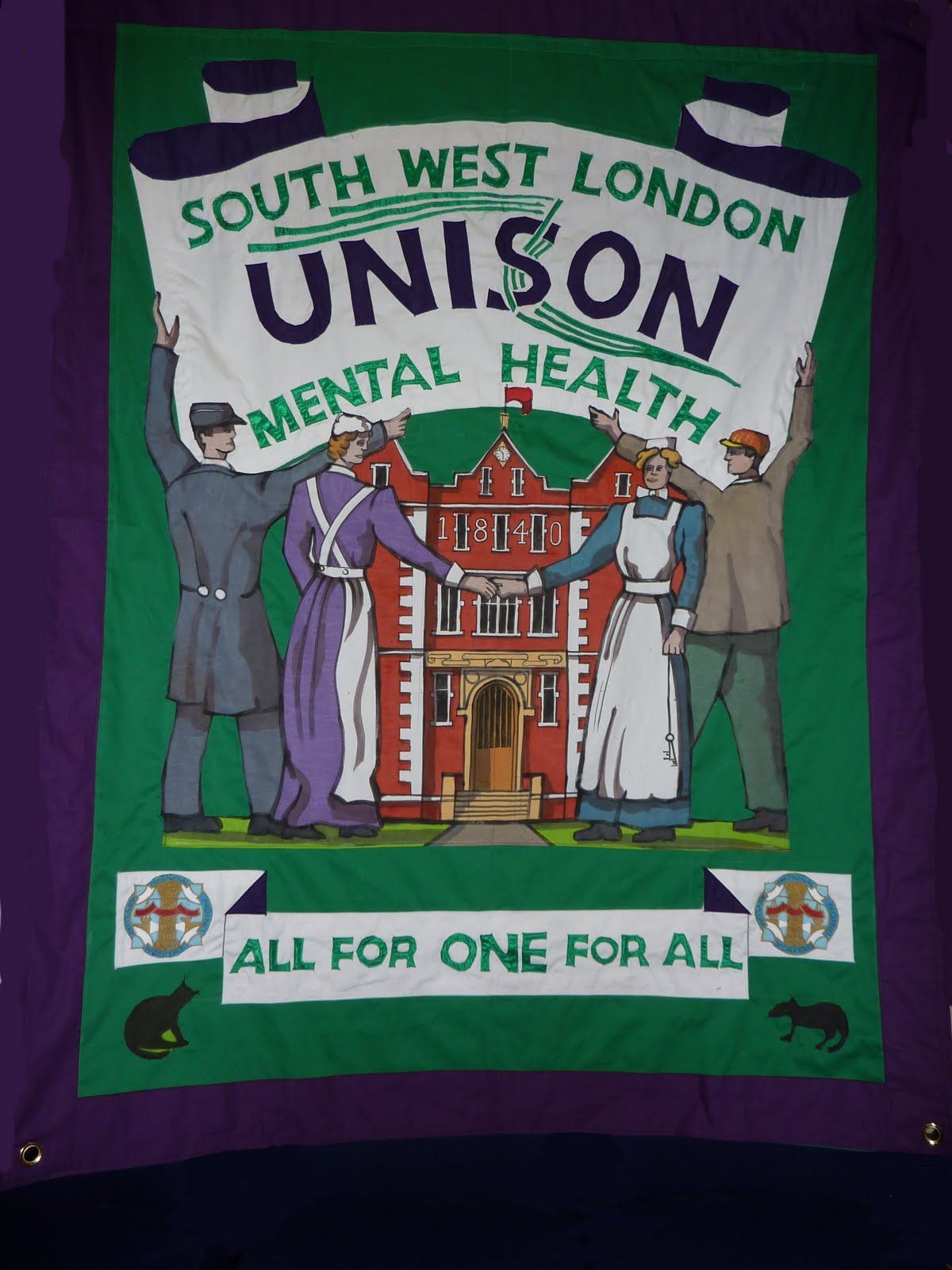 COHSE: New Ed Hall Union Banner To Be Unveiled Saturday 26th March TUC Demo