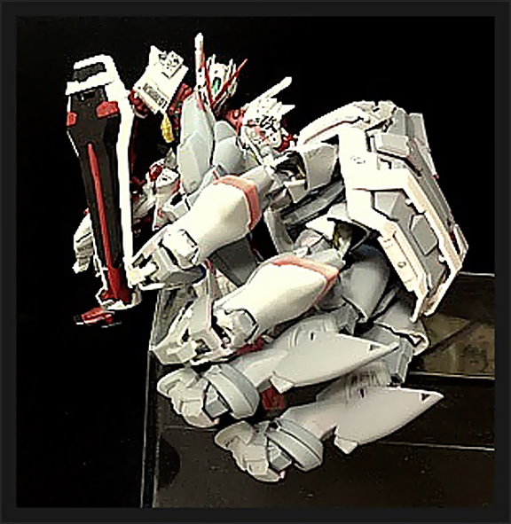 GUNDAM GUY: Gundam Astray Red Frame w/ Gunpla Kit Bash Power Hand ...