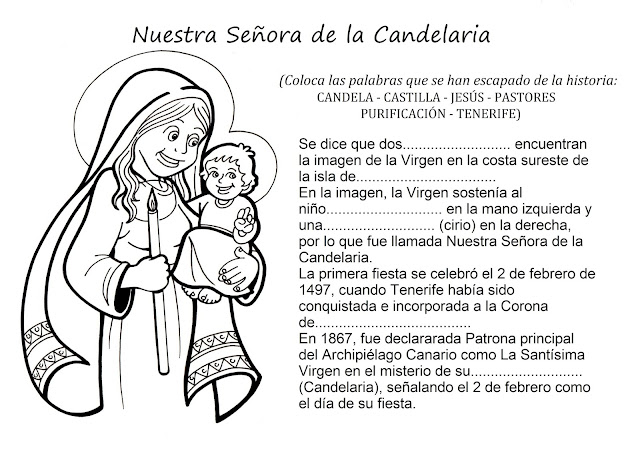 Educar con Jesús: Ntra. Sra. de la Candelaria (2 de febrero)