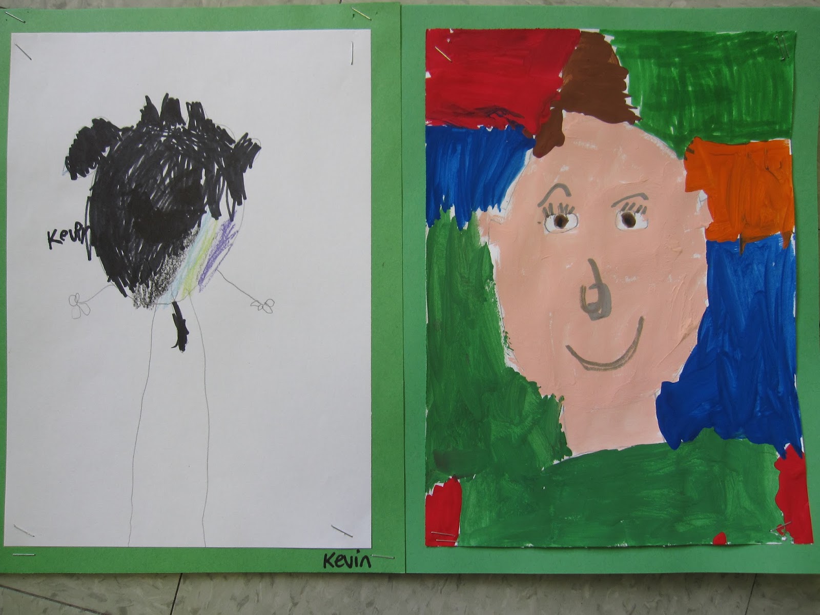 El Sol Art: Kindergarten self-portraits