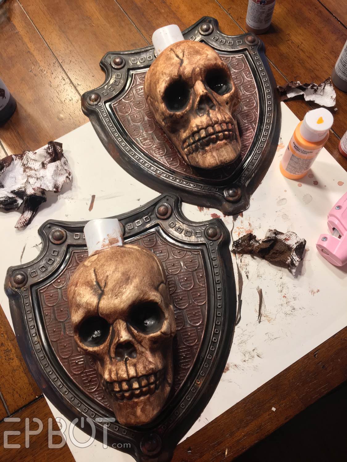 EPBOT: DIY Skull Sconces For Halloween And/Or Your Guest Room