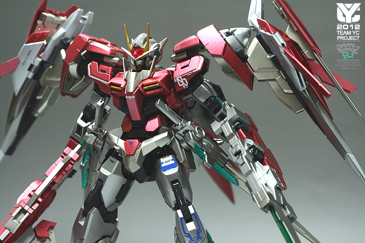 GUNDAM GUY: MG 1/100 00 Raiser - Custom Metallic Painted Build