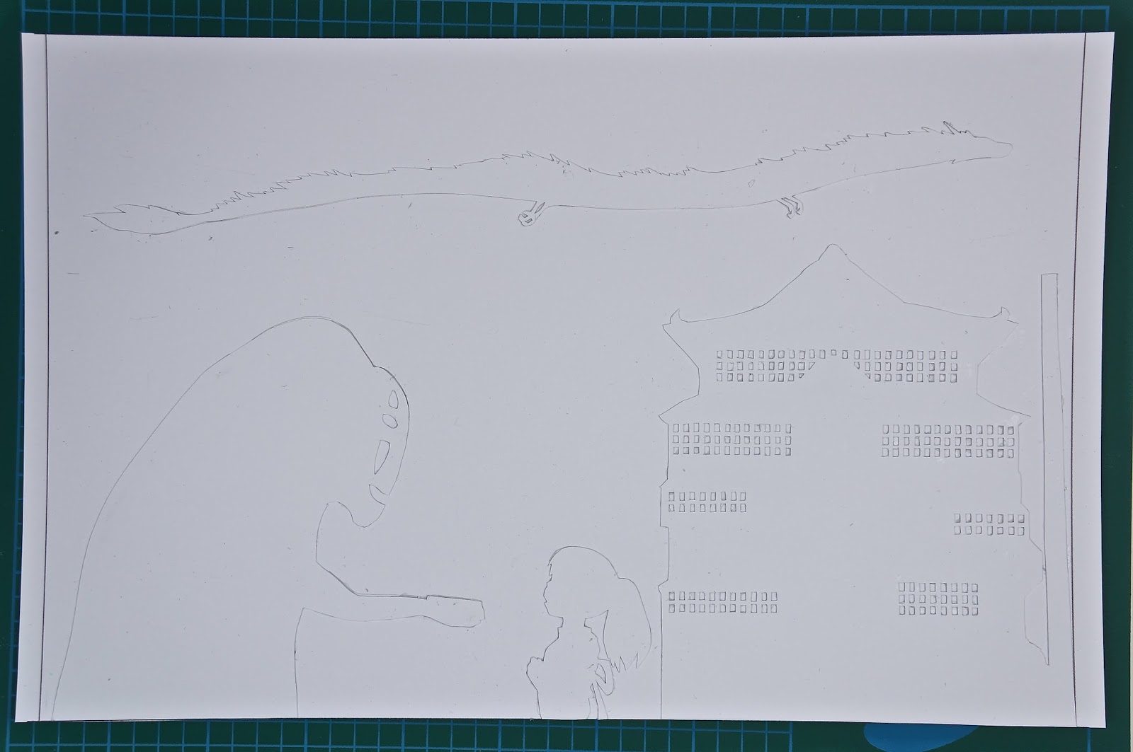 Otaku Crafts: Silhouette Cylinder Papercraft Lights