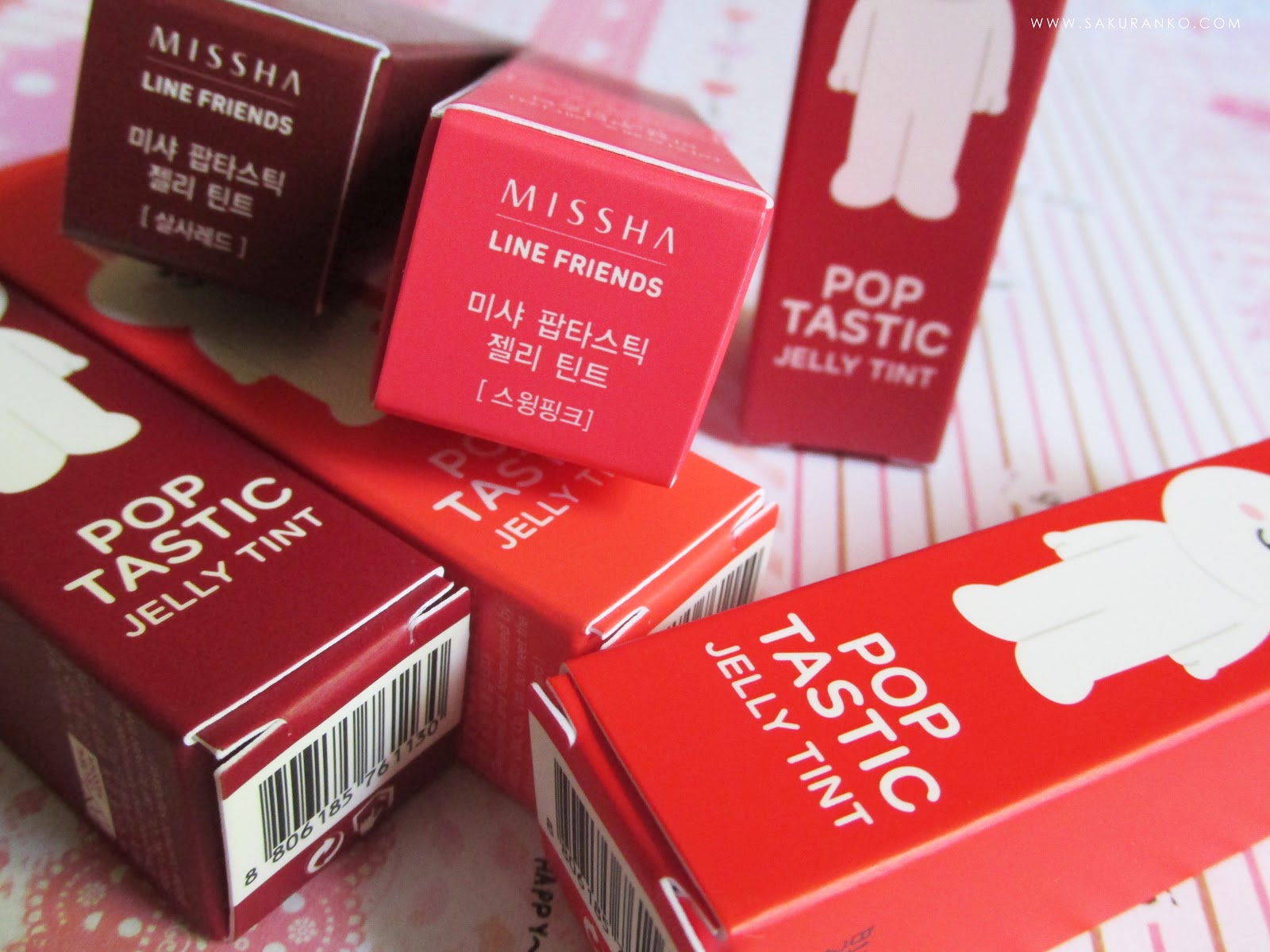 Sakuranko: Missha Line Friends Edition Poptastic Jelly Tint Review ...