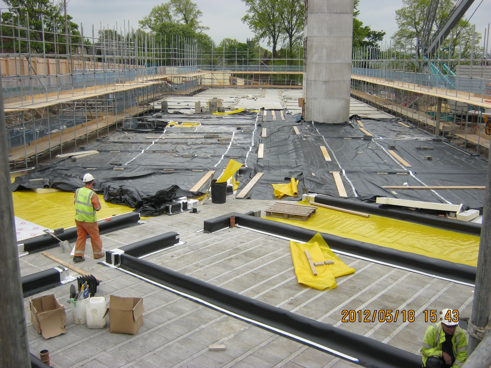 Woodland Court: Installation of Gas Membrane