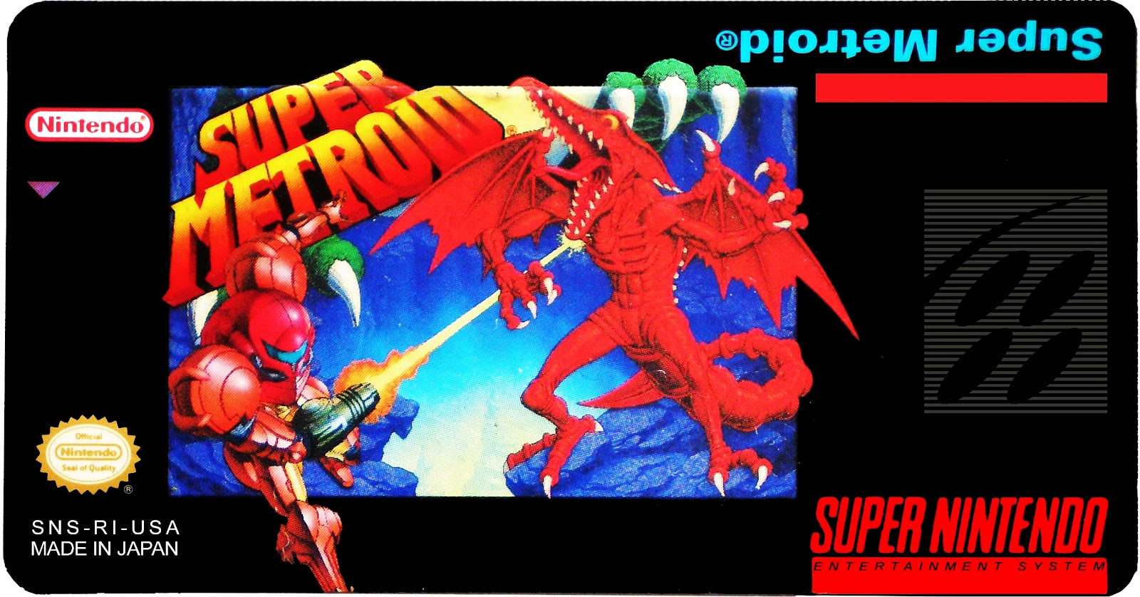 Super Nintendo Labels: Super Metroid