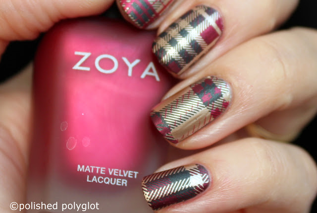 Nail art │Tartan pattern nail design [26GNAI] / Polished Polyglot