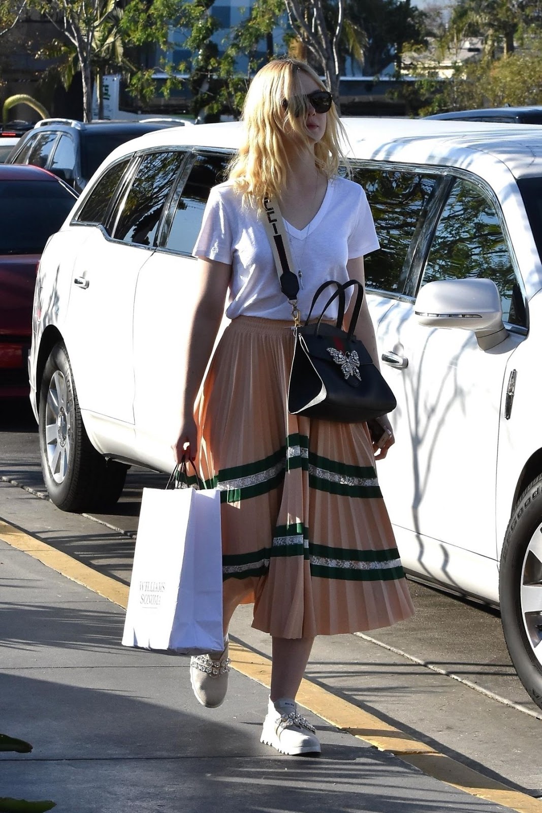 Elle Fanning Beautiful Pictures in Long Middy in Los Angeles ...