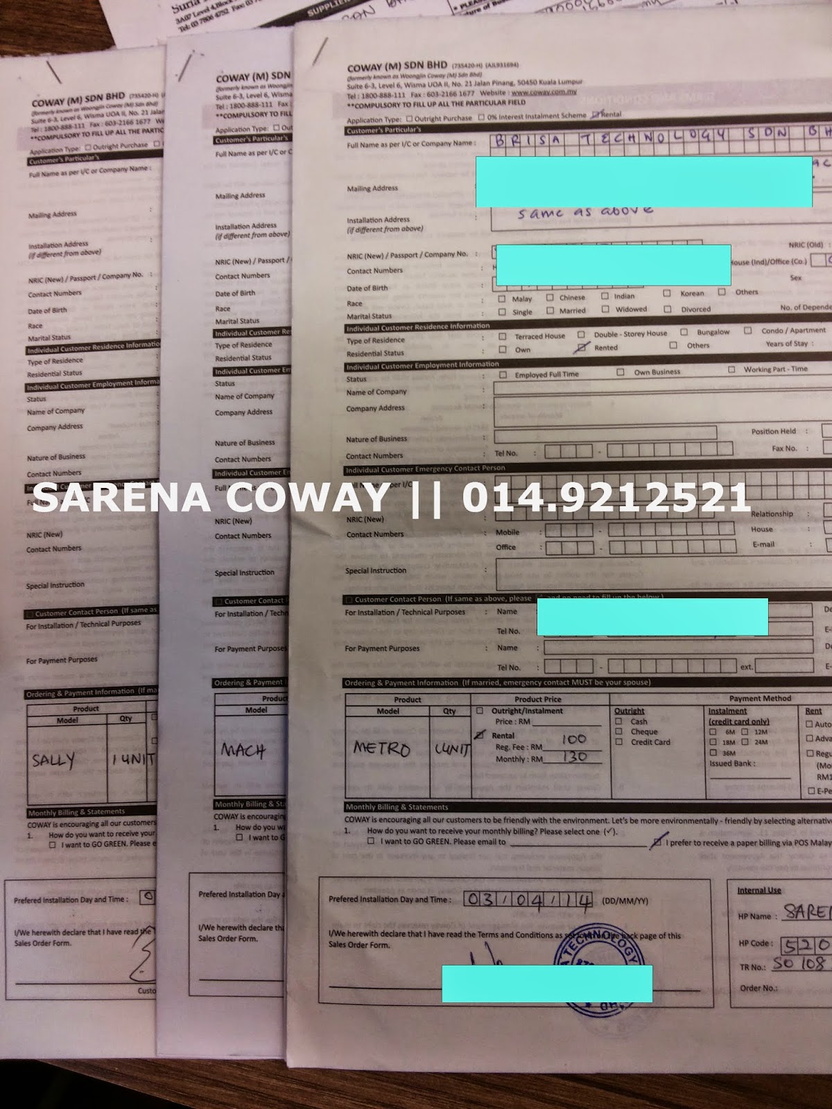 Coway Kiosk Lin: BAGAIMANA NAK DAPATKAN PRODUK COWAY