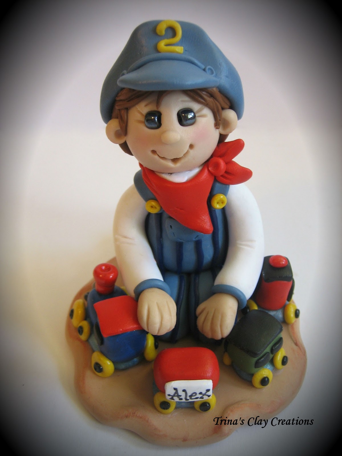 Trina's Trinketts: A Polymer Clay Train and Conductor