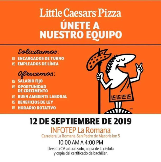 LITTLE CAESARS PIZZA- LA ROMANA Empleos Rodriguez Empleos Rodriguez