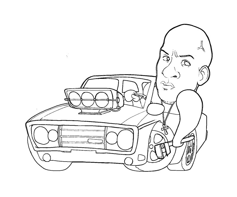2 Fast 2 Furious Skyline Coloring Page Coloring Pages
