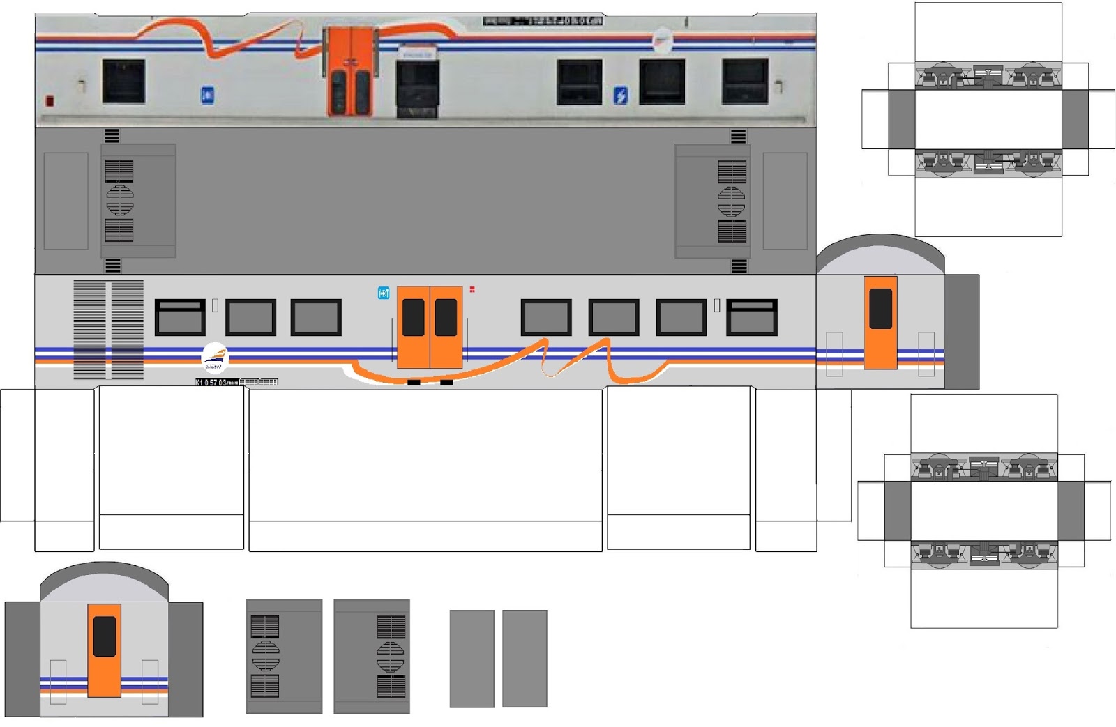 Papercraft Kereta Api.