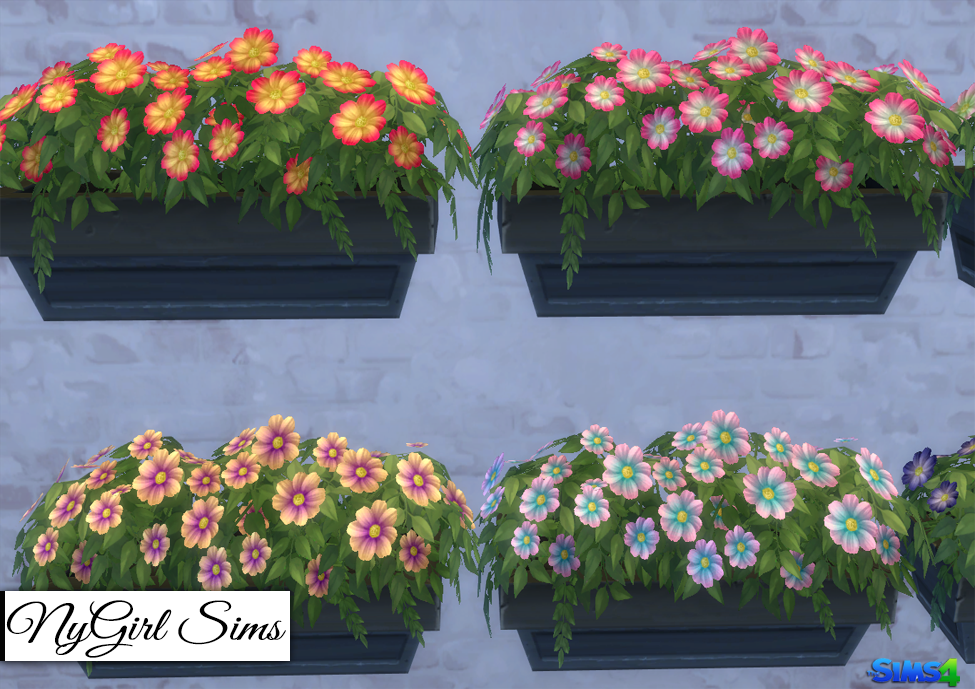 NyGirl Sims 4: Neighborly Windowbox Recolors