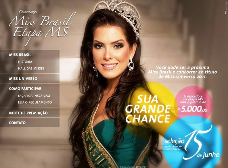 Agora Bela Vista MS: Miss Brasil oficial abre inscrições online para MS