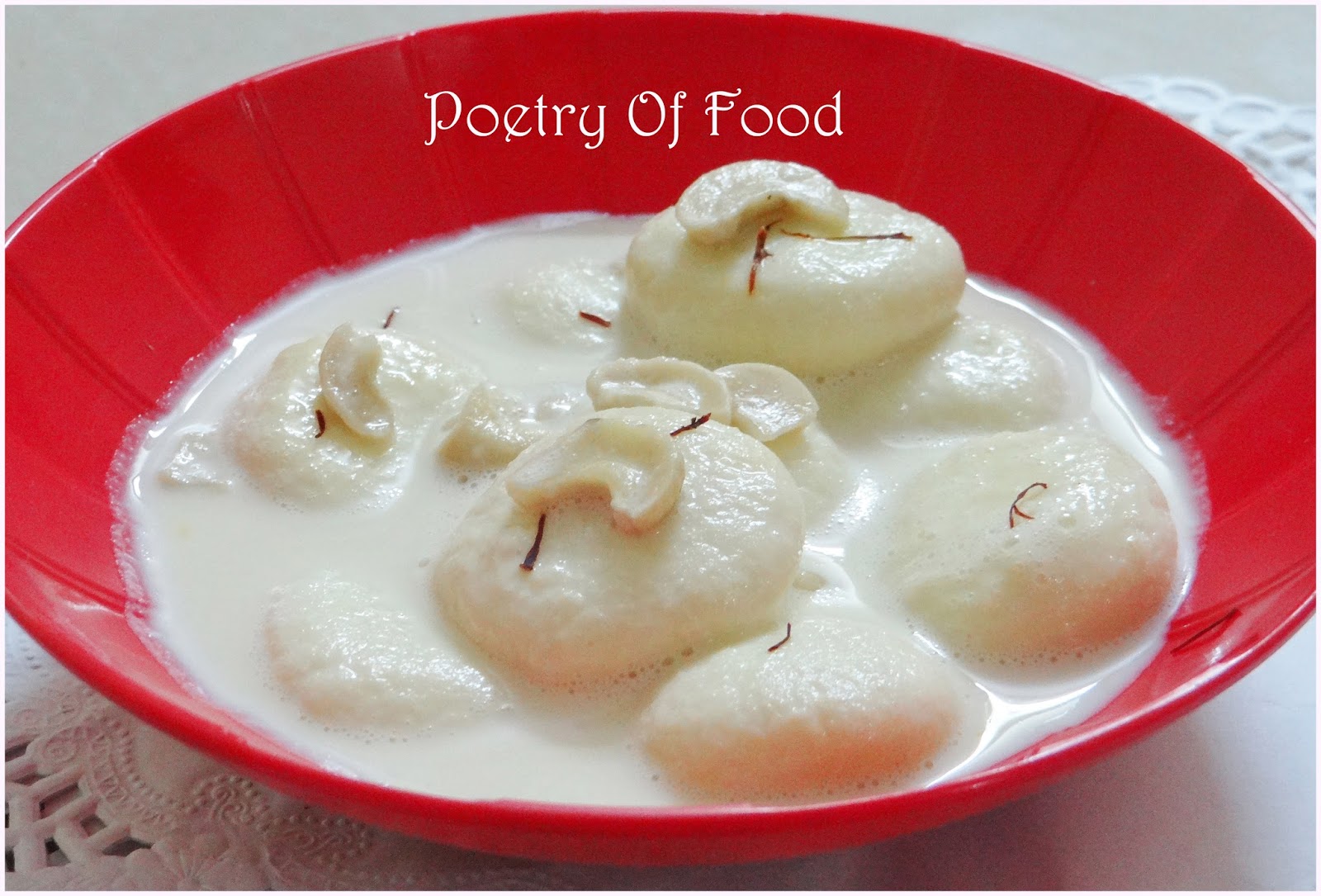 Poetry of Food: Rasomalai/ Rasmalai....!!!