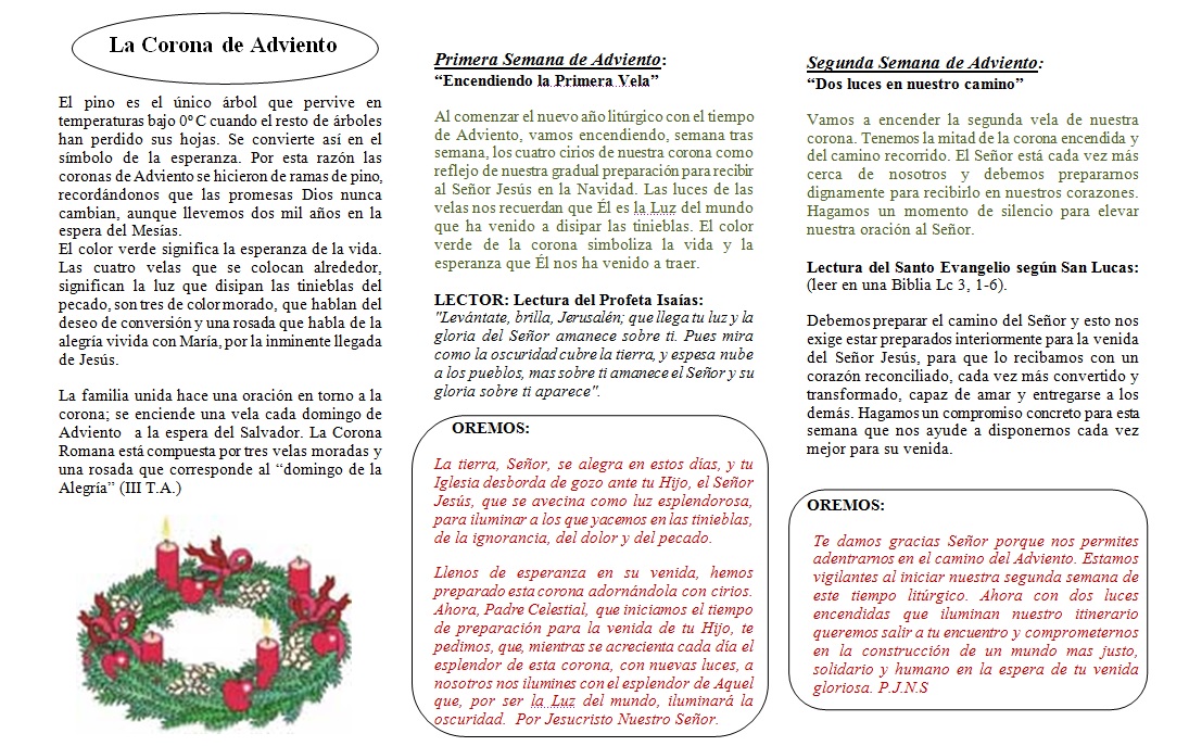 CJM News: La Corona de Adviento