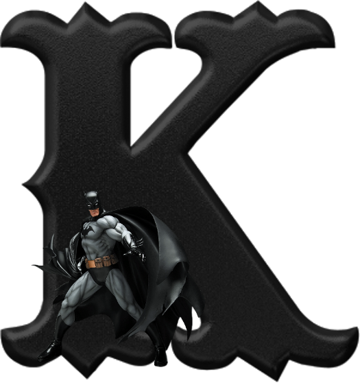 Abecedario Negro con Batman. Batman Alphabet. - Oh my Alfabetos!
